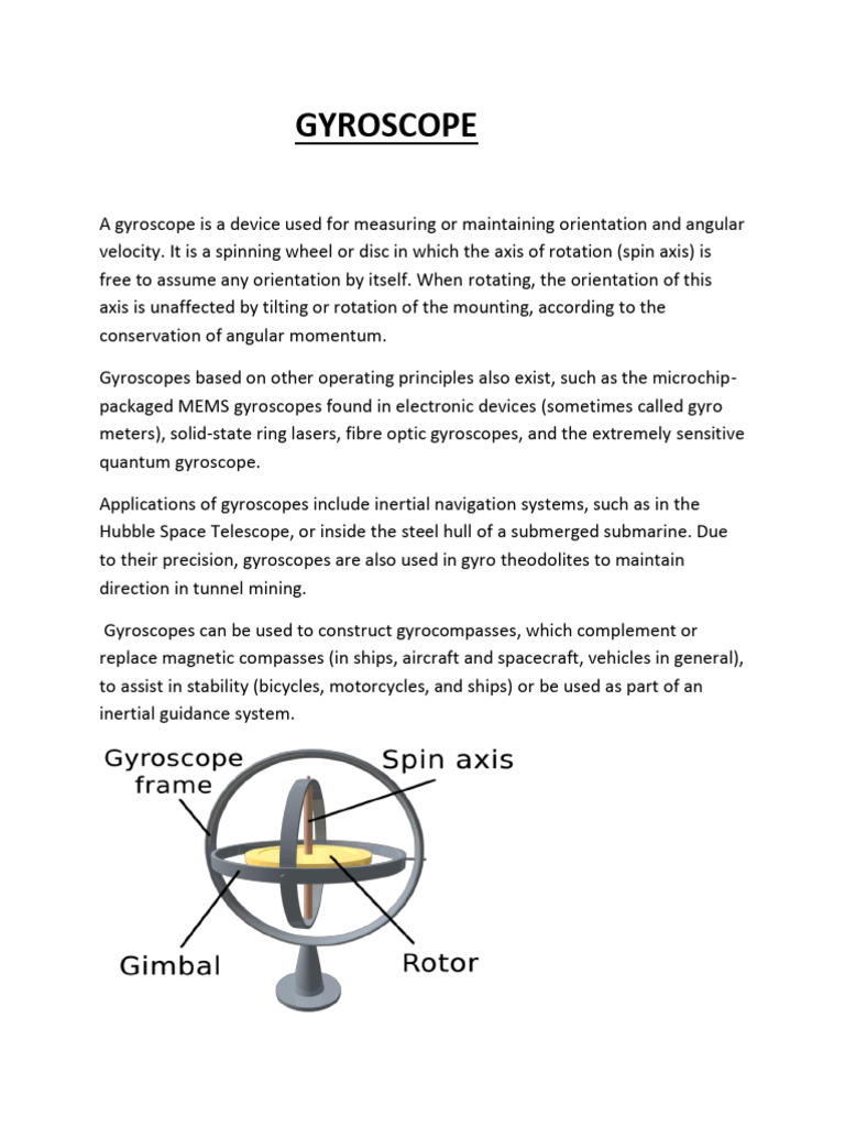 2 Gyro | PDF | Gyroscope | Rotation