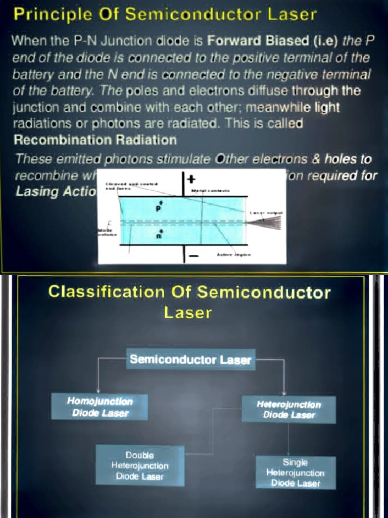 Homojunction vs Heterojunction Lasers | PDF | Laser Diode | Laser