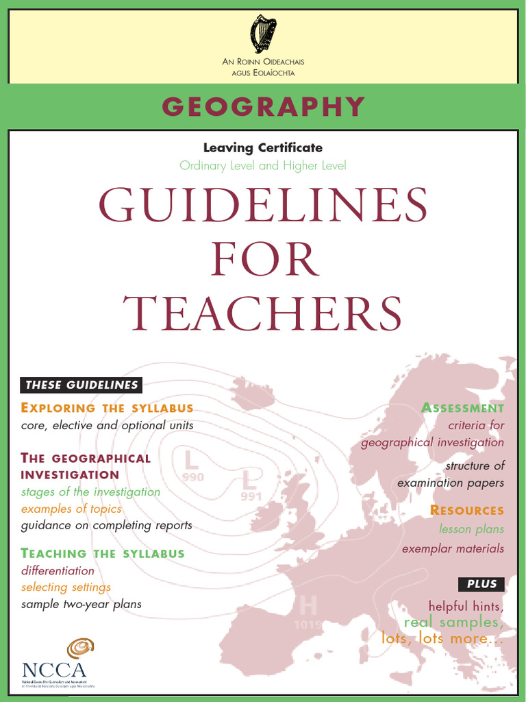 Geography Teacher Guidelines for Syllabus | PDF | Rock (Geology ...