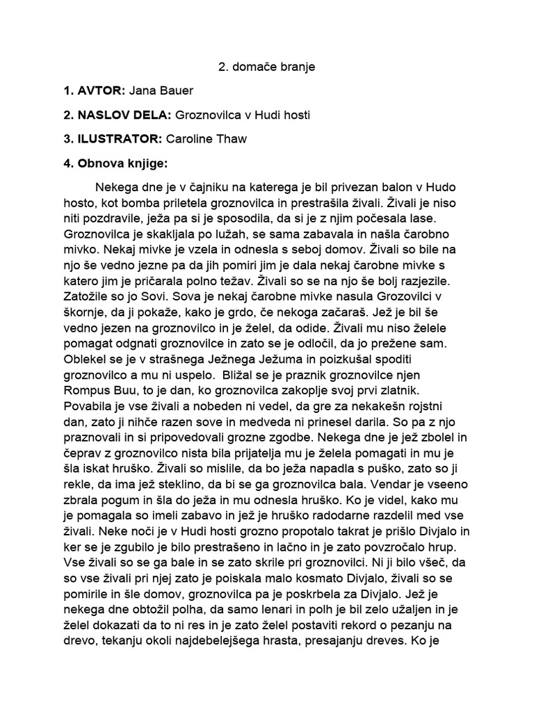 Groznovilca V Hudi Hosti | PDF