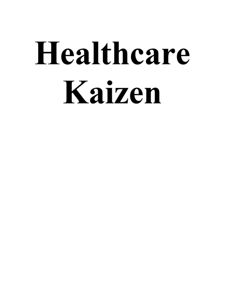 Healthcare Kaizen | PDF
