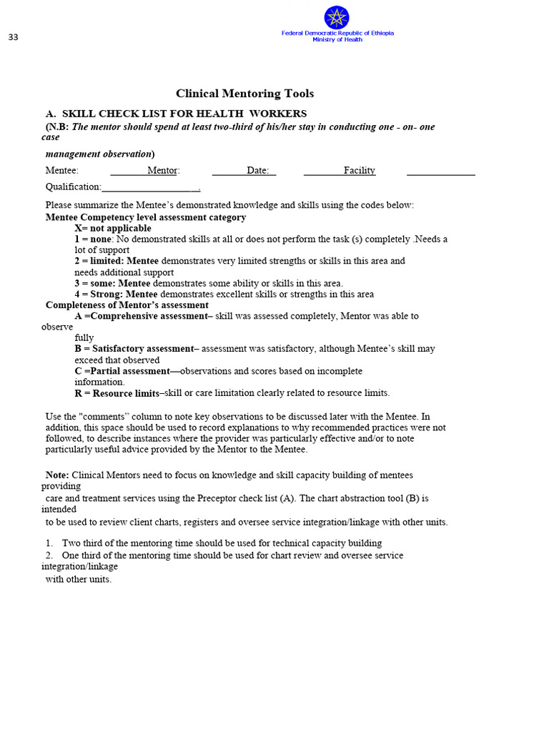 Mentorship Tools Pdf Mentorship Patient