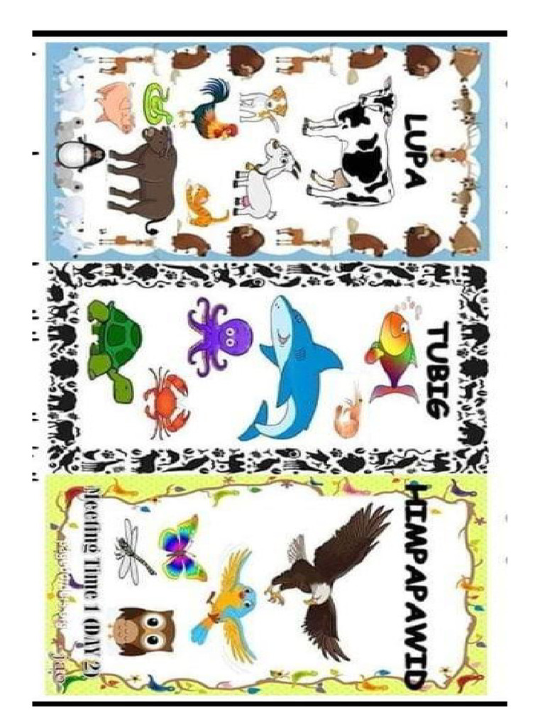 Print Picture Mga Hayop | PDF