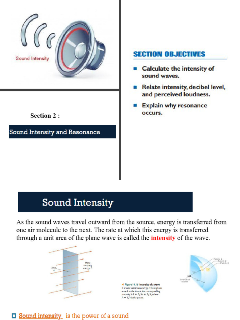 Understanding Sound Intensity and Resonance | PDF | Amplitude | Resonance