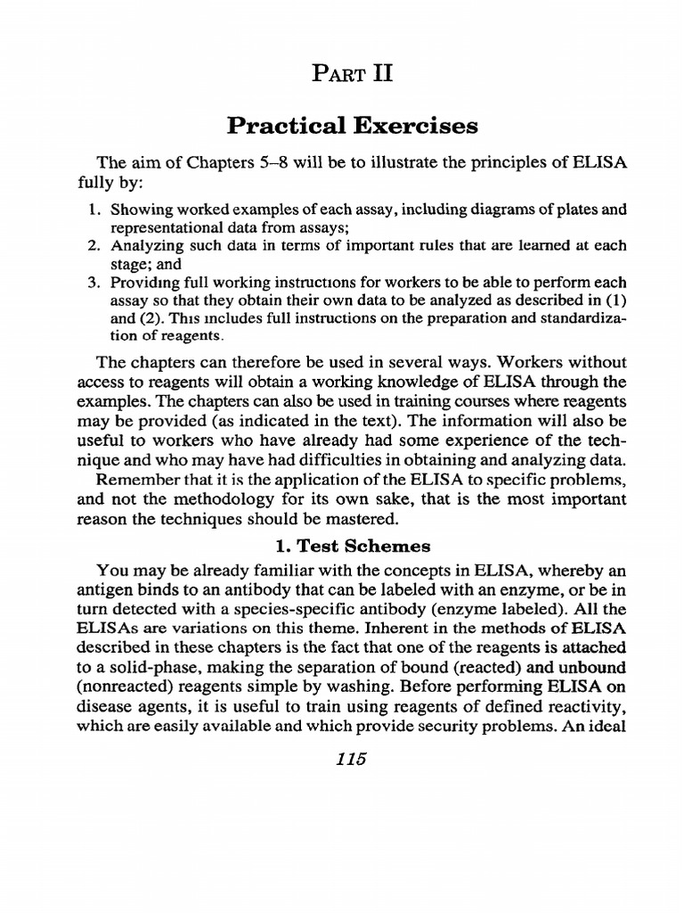 Practical Exercises: 1. Showing Worked | PDF | Elisa | Antibody
