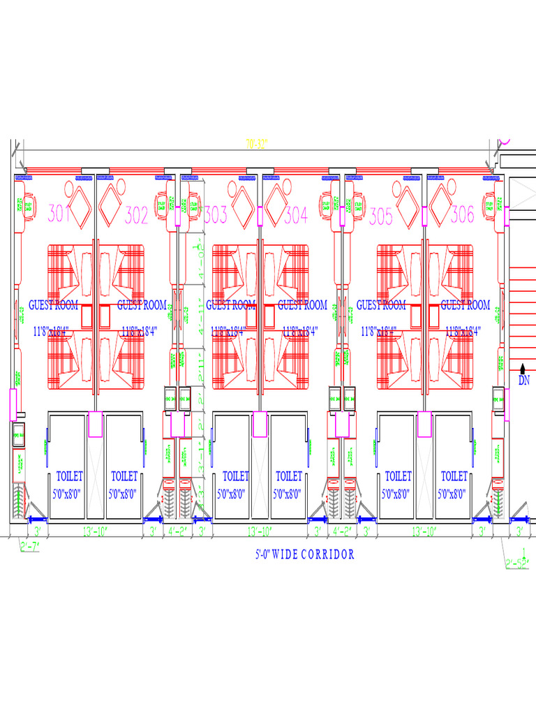 301 to 306 Rooms Layout | PDF