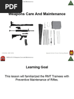 M4/M16 Cleaning and Maintenance Guide | PDF | Weapon Design | Firearm ...