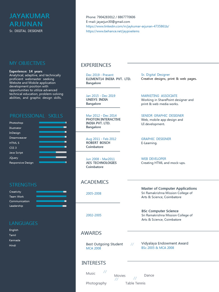 Jayakumar_resume | PDF | World Wide Web | Internet & Web