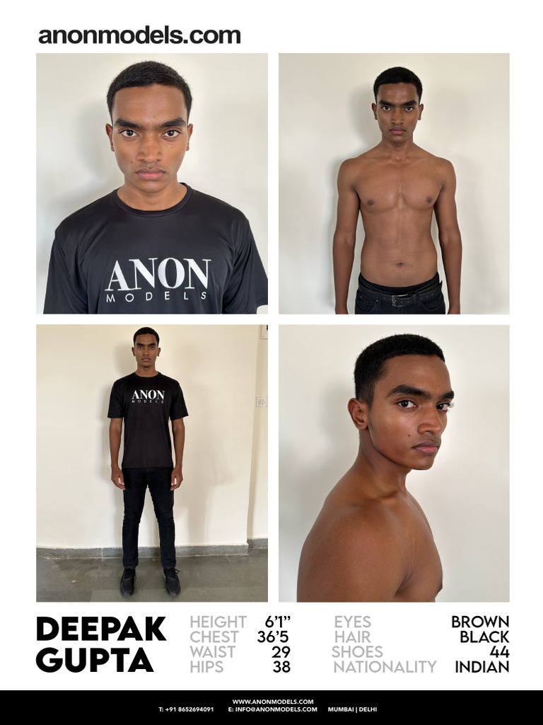 Deepak Gupta Model Profile Details | PDF
