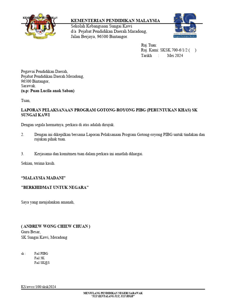 Letterhead Unit HEM PIBG | PDF