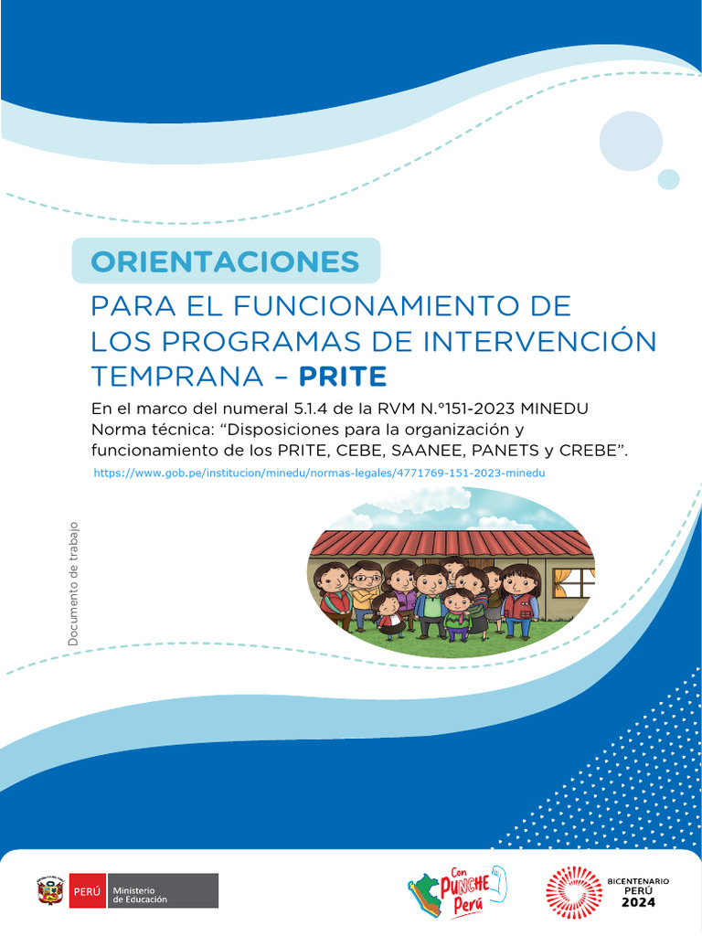 Orientaciones para PRITE MINEDU 2023 | PDF | Evaluación | Educación ...