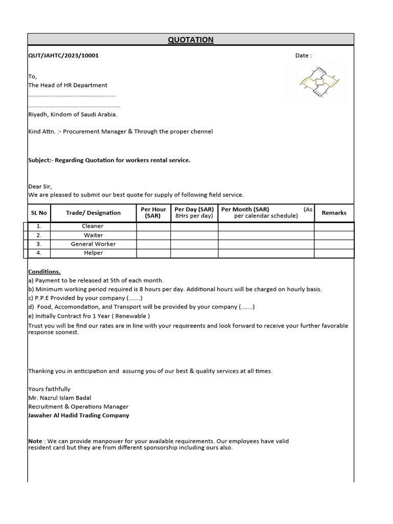 Qoutation format | PDF