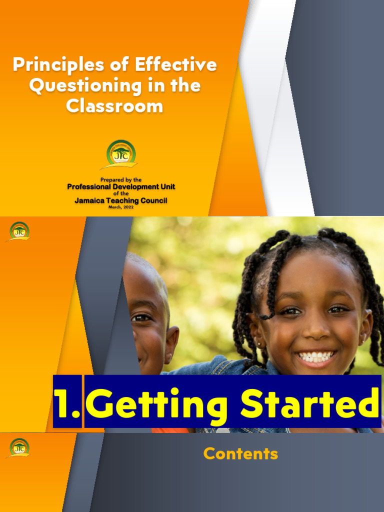 Principles of Effective Questioning - Slide Deck | PDF | Recall (Memory ...