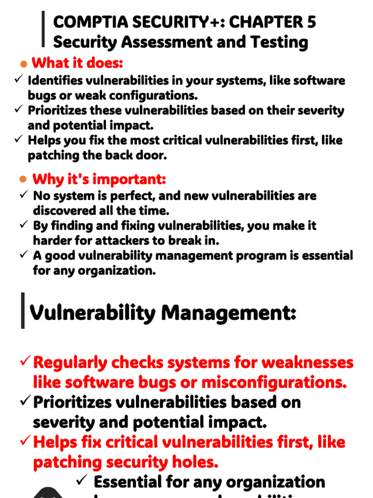 CompTIA Security + Chapter 5 | Download Free PDF | Vulnerability (Computing) | Security