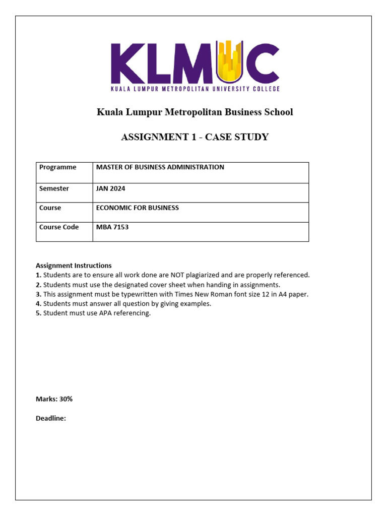 Assignment 1- Case Study | PDF | Inflation | Gross Domestic Product