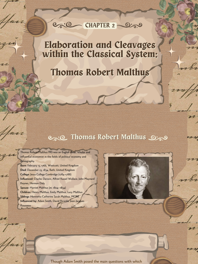 Chapter 2 - Thomas Robert Malthus | PDF | Economics | Economic Policy