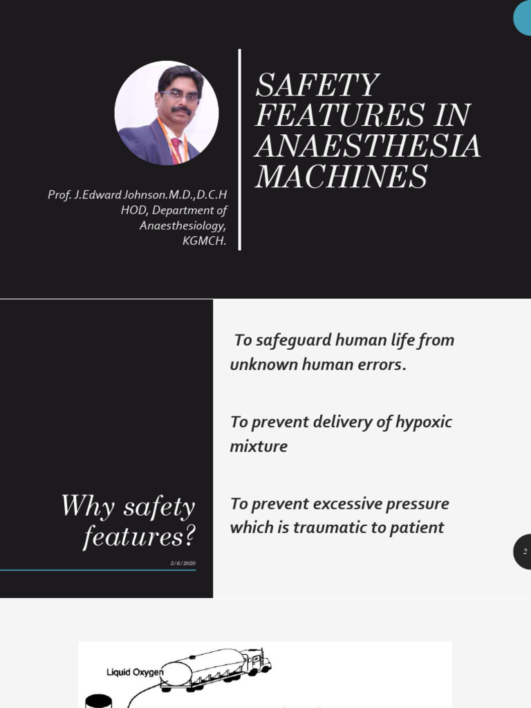 Safety Features of Anesthesia Machines | PDF | Anesthesia | Valve