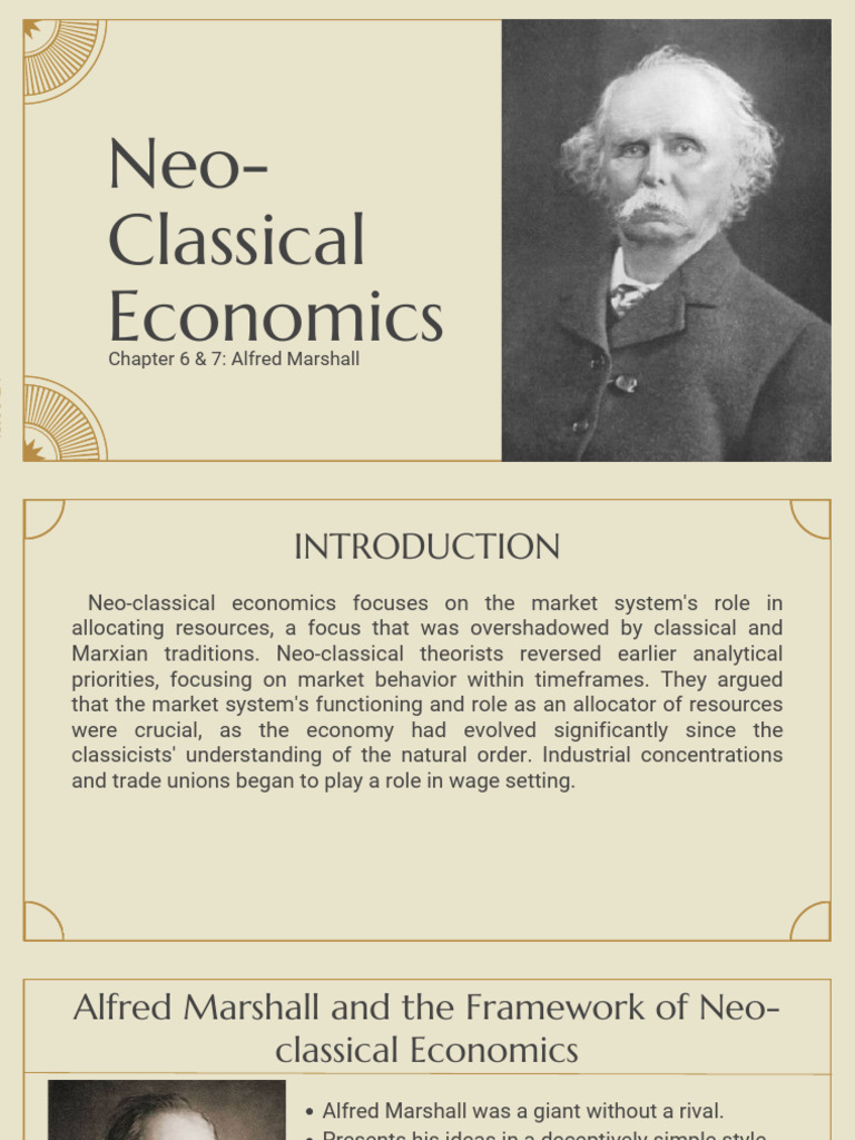 Alfred Marshall's Neo-Classical Economics | PDF | Neoclassical ...