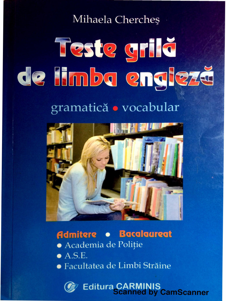 Teste Grila de Limba Engleza Gramatica Vocabular | PDF