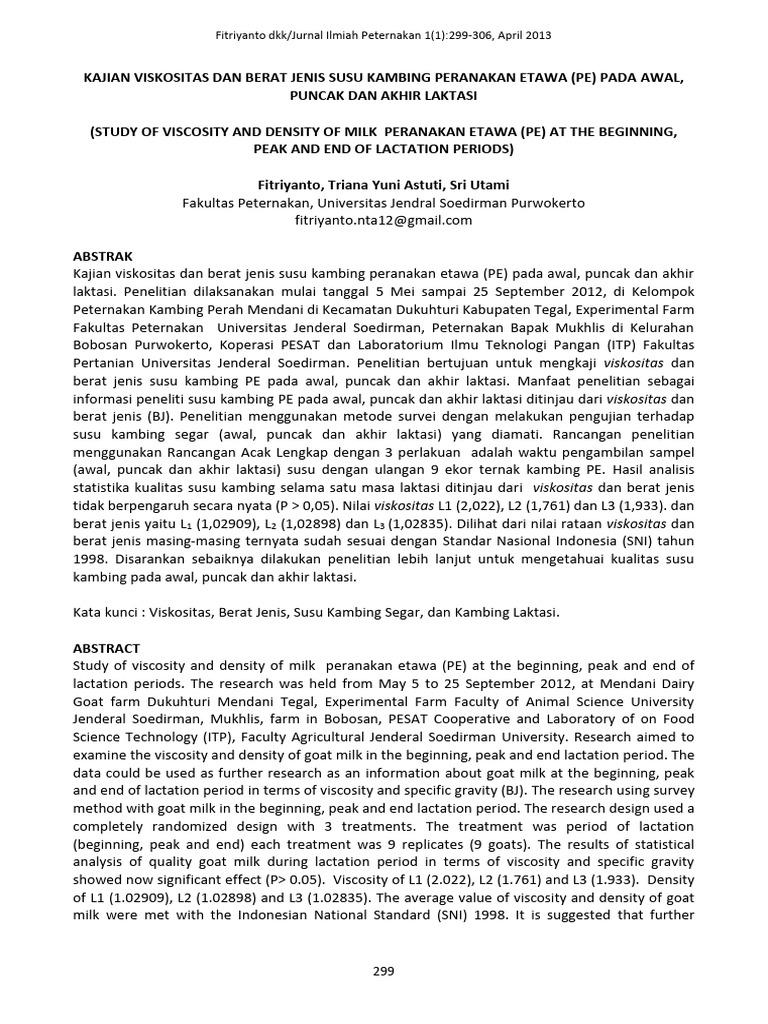 Kajian Viskositas Dan Berat Jenis Susu K | PDF | Kesehatan Holistik