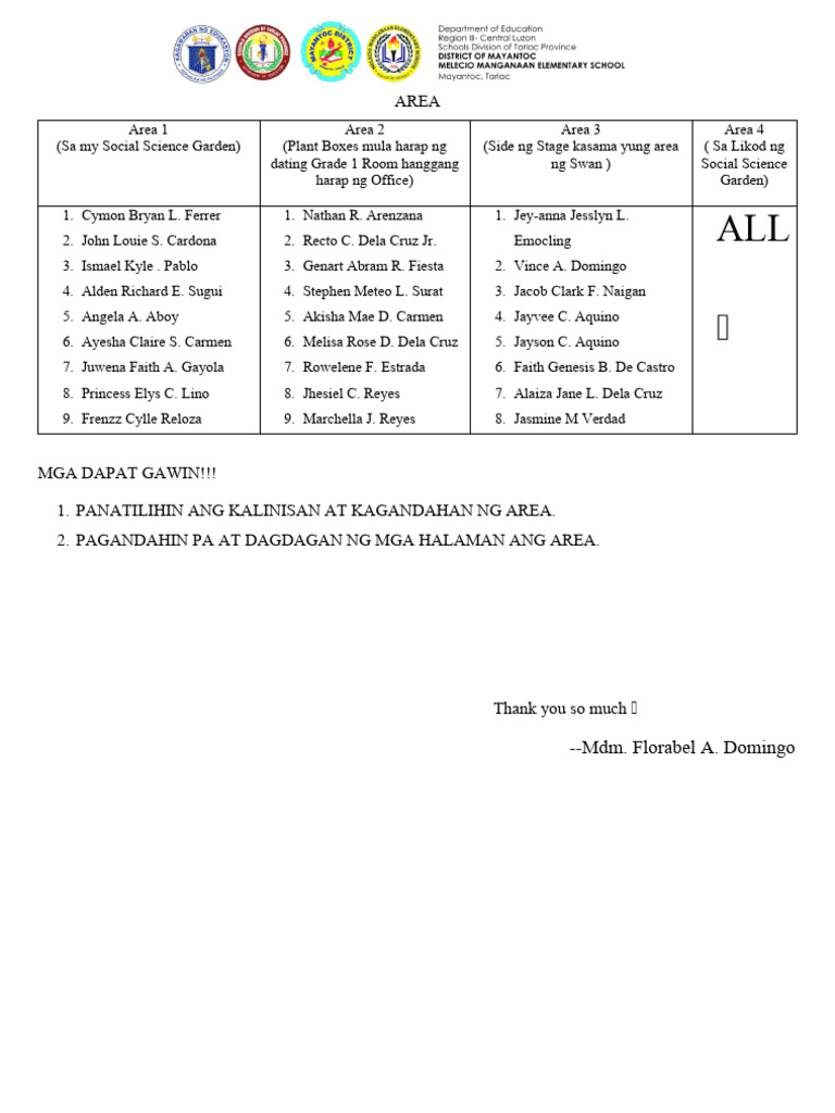 Assigned Area | PDF