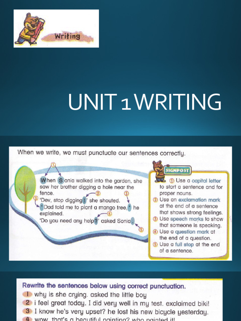 Unit 1 Writing | PDF