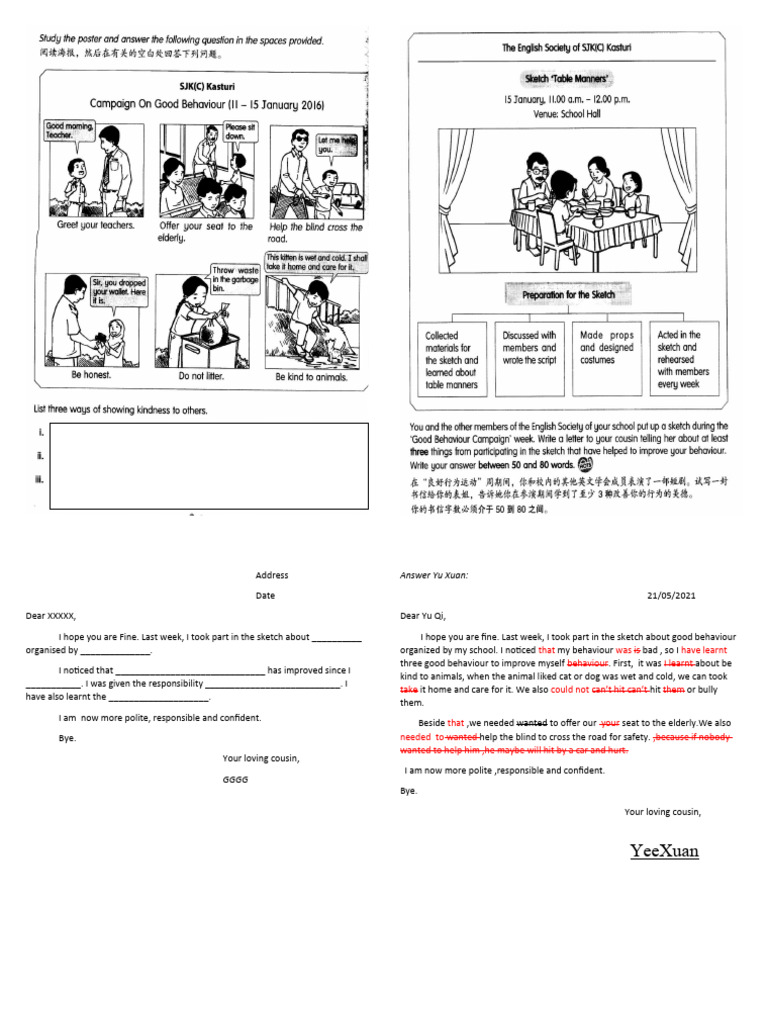 Writing Section B 1 | PDF