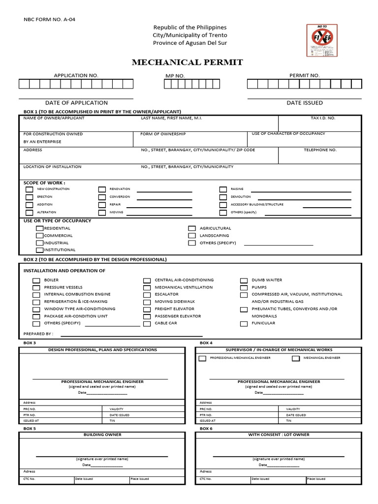 Mechanical Building Permit Forms | Download Free PDF | Elevator