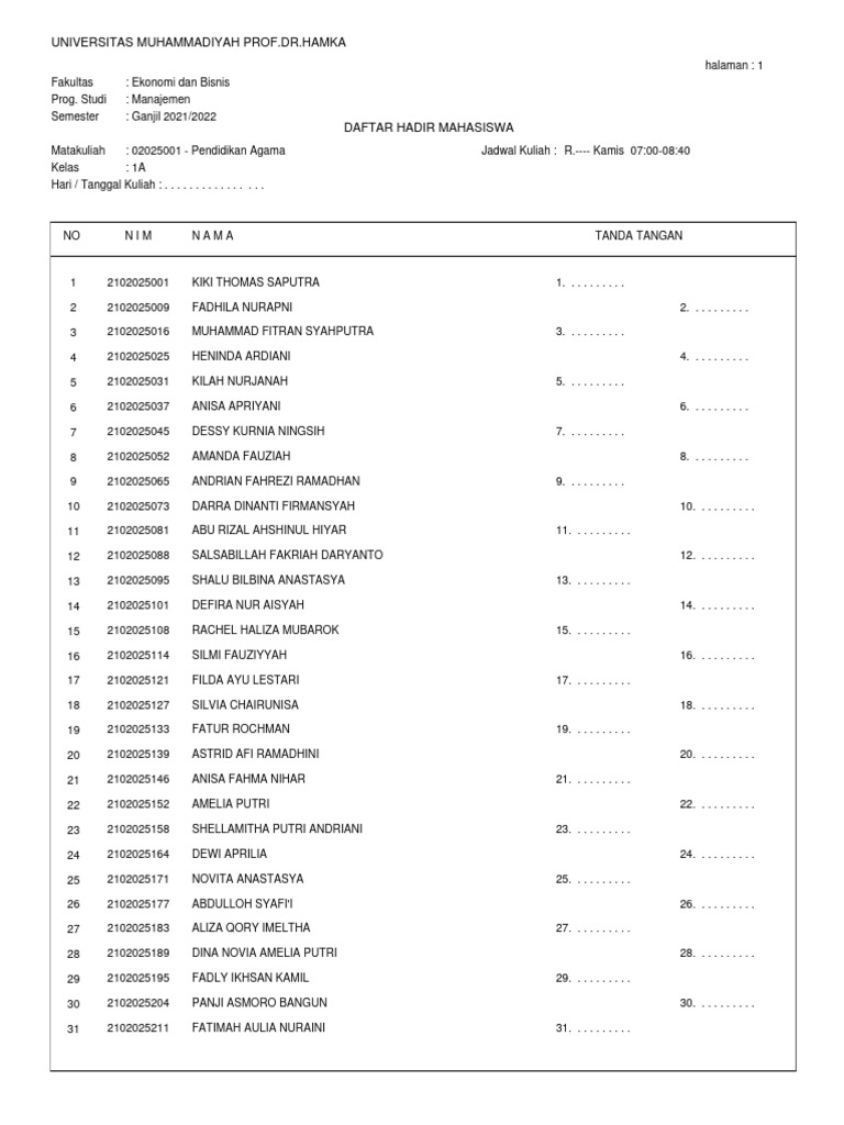 Maba 2021 Prodi s1 Manajemen | PDF