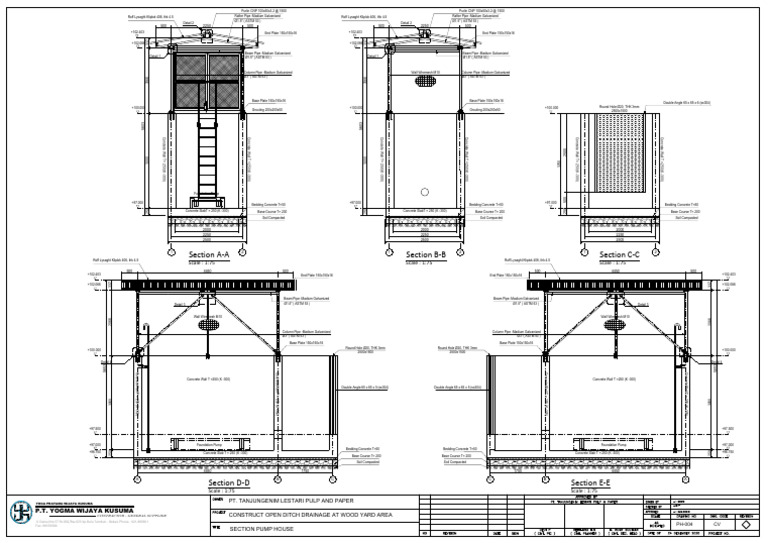 Section A-A Section B-B Section C-C: Scale: 1:75 Scale: 1:75 Scale: 1: ...
