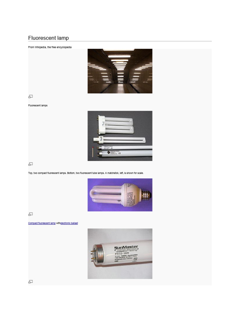 Fluorescent Lamp | PDF | Fluorescent Lamp | Vacuum Tube