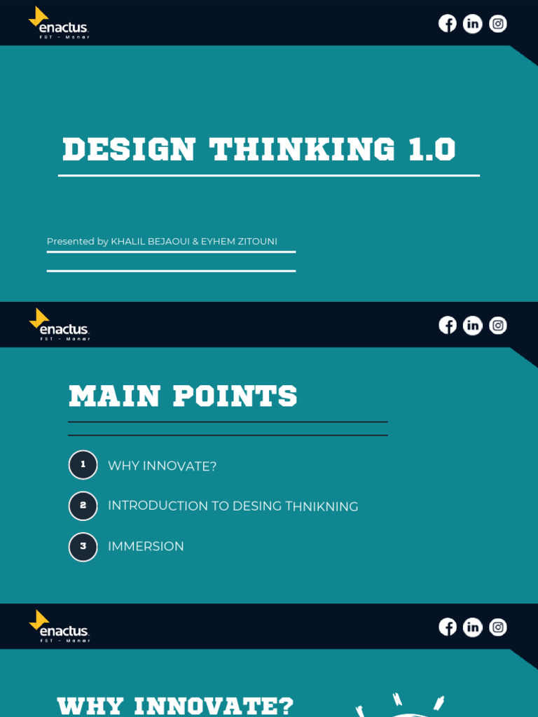 Design Thinking Enactus | PDF | Design Thinking | Innovation Design Thinking Enactus | PDF | Design Thinking | Innovation