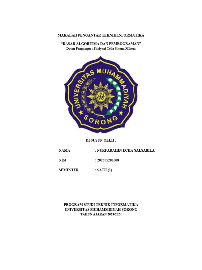 Makalah Pengantar Teknik Informatika | PDF