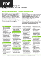 DofE Expedition Route Card Template | PDF