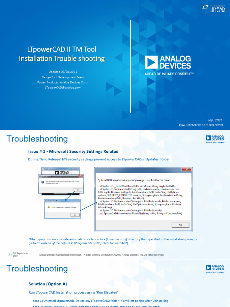 LTpowerCAD II Installation | PDF | Directory (Computing) | Troubleshooting