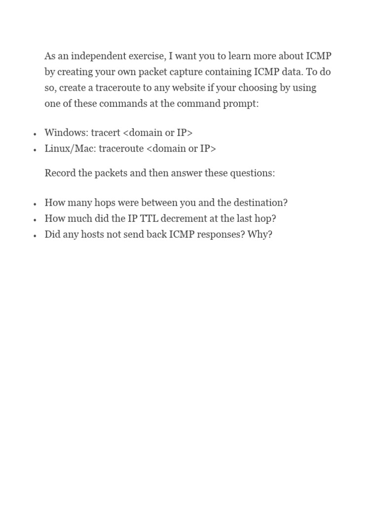 (PPA) 11.15.1 - Do A Traceroute | PDF