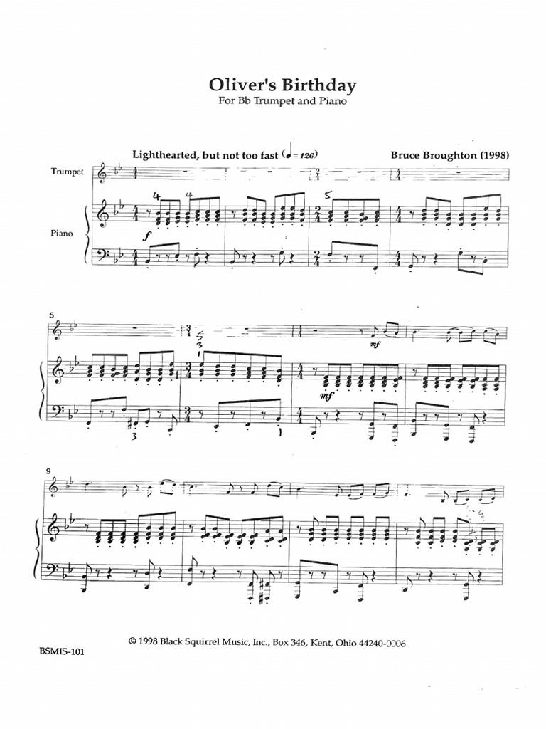 Oliver's Birthday | PDF