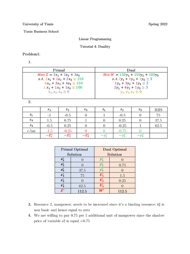 Tutorial 5 - Solution | PDF