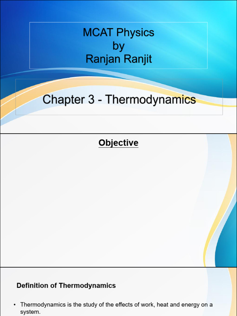 Chapter 3 - Thermodynamics | Download Free PDF | Heat | Temperature
