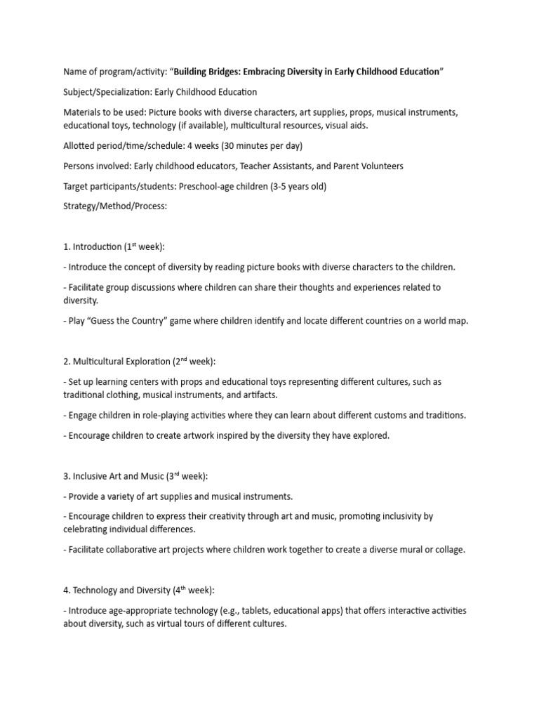 EDFACI Project - Majadillas BECED 2 A | PDF | Early Childhood Education | Creativity