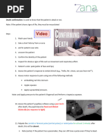 Death Confirmation Procedures in Medicine | PDF | Science & Mathematics ...