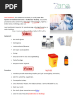 Local Infiltration and Field Block Anesthesia | PDF | Injection ...