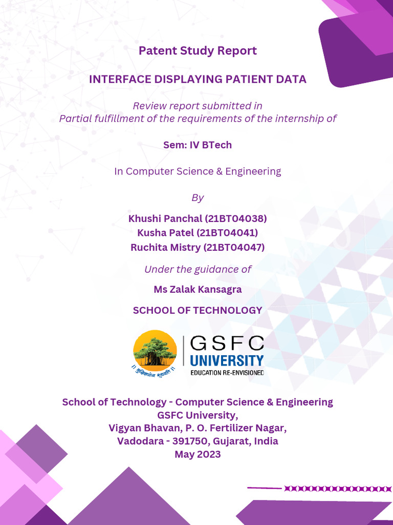 Patent Study Report | PDF | Patent | Glossary Of Patent Law Terms