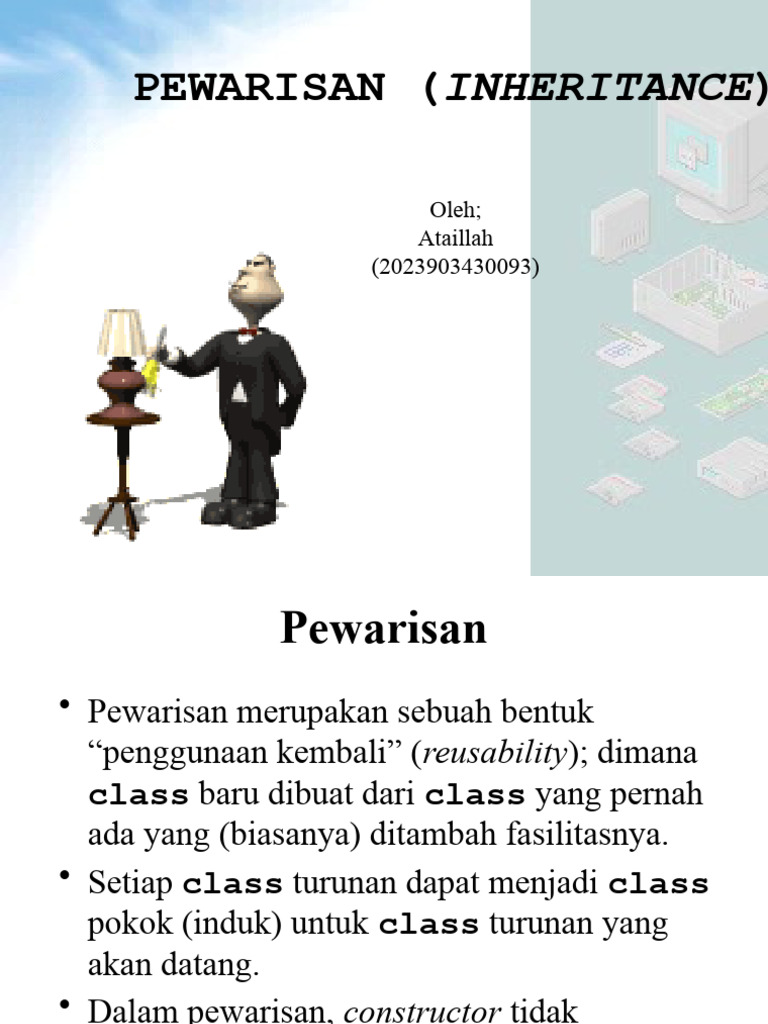 Modul 7 PBO 1 Pewarisan Salinan | PDF