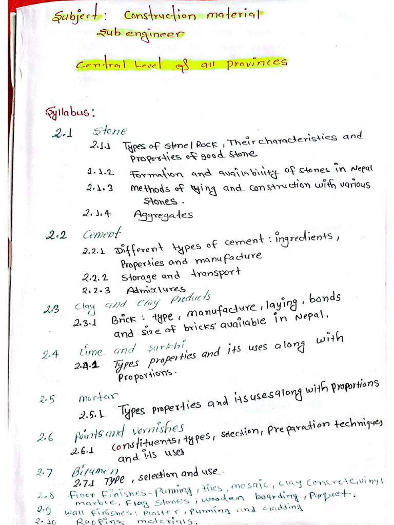 Construction Material | PDF