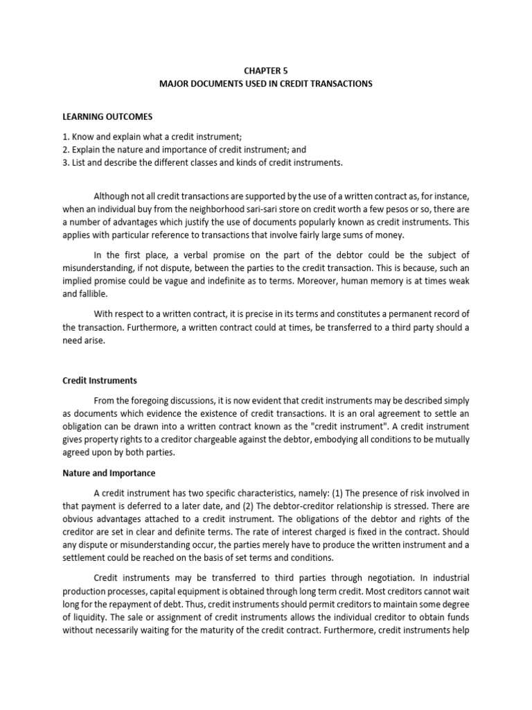 Banking Chapter 5 | PDF | Cheque | Letter Of Credit