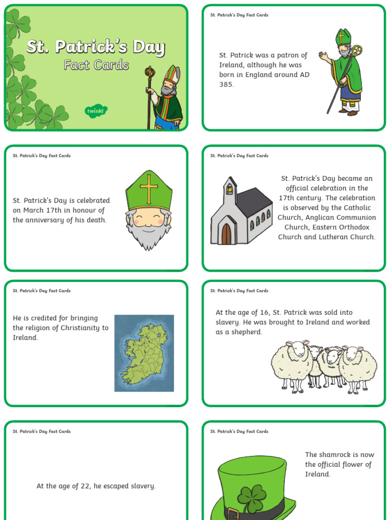 St. Patrick's Day Facts and Legends | PDF | Saint Patrick | Abrahamic ...