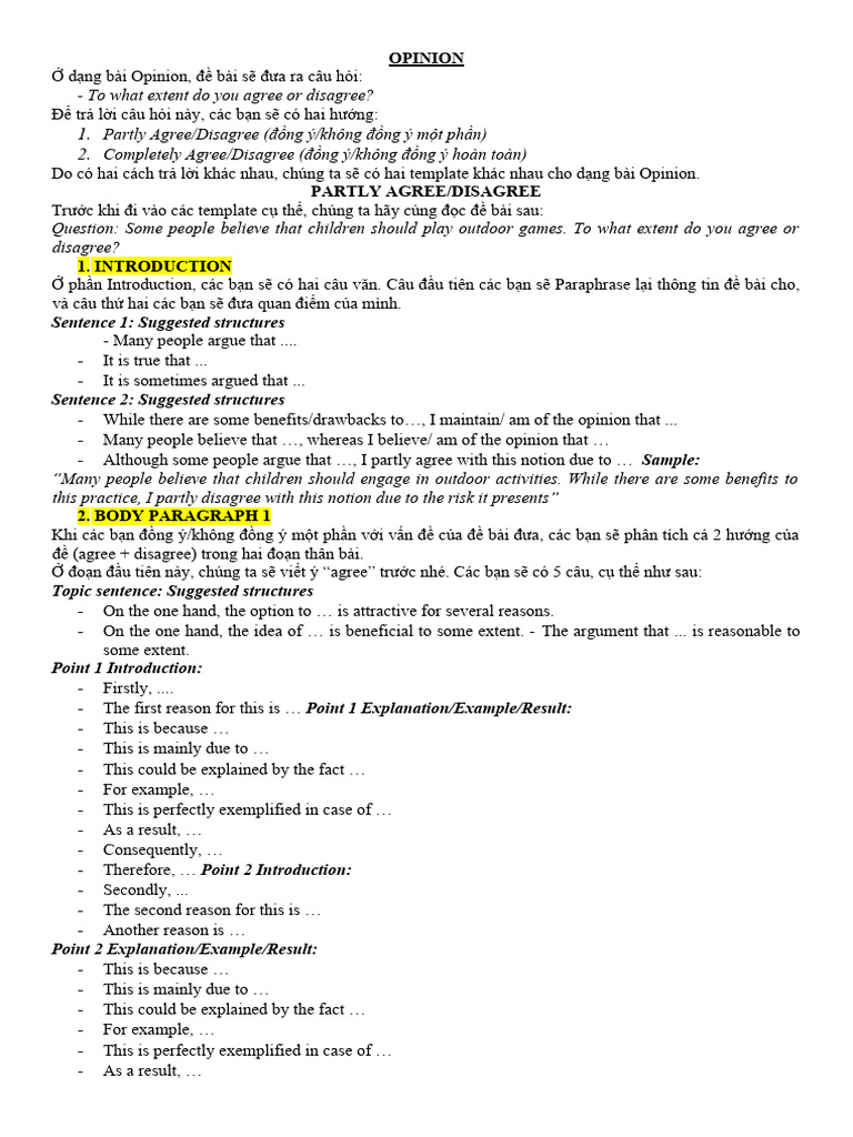 Writing Task 2 Templates Simon and Other Examiners | PDF