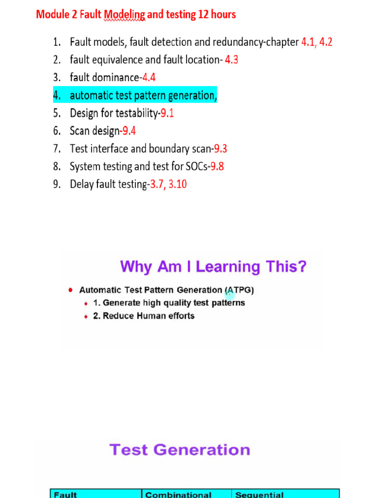 Lecture 5 ATPG (Autosaved) | PDF