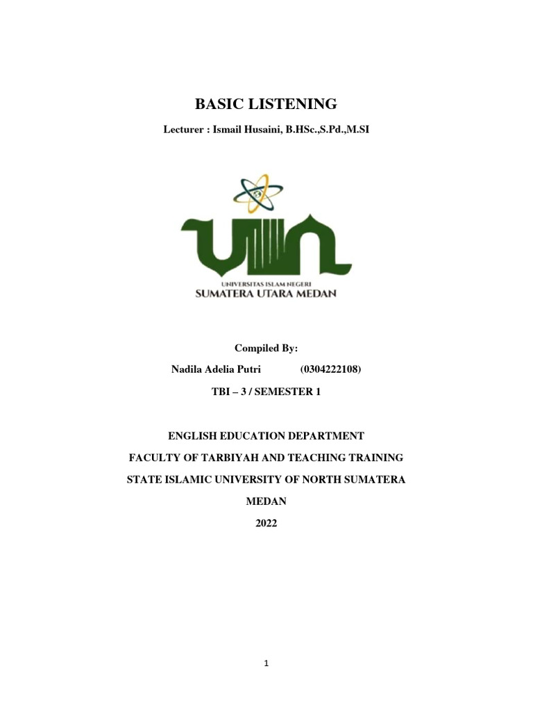 Basic Listening | PDF | Verb | Subject (Grammar)